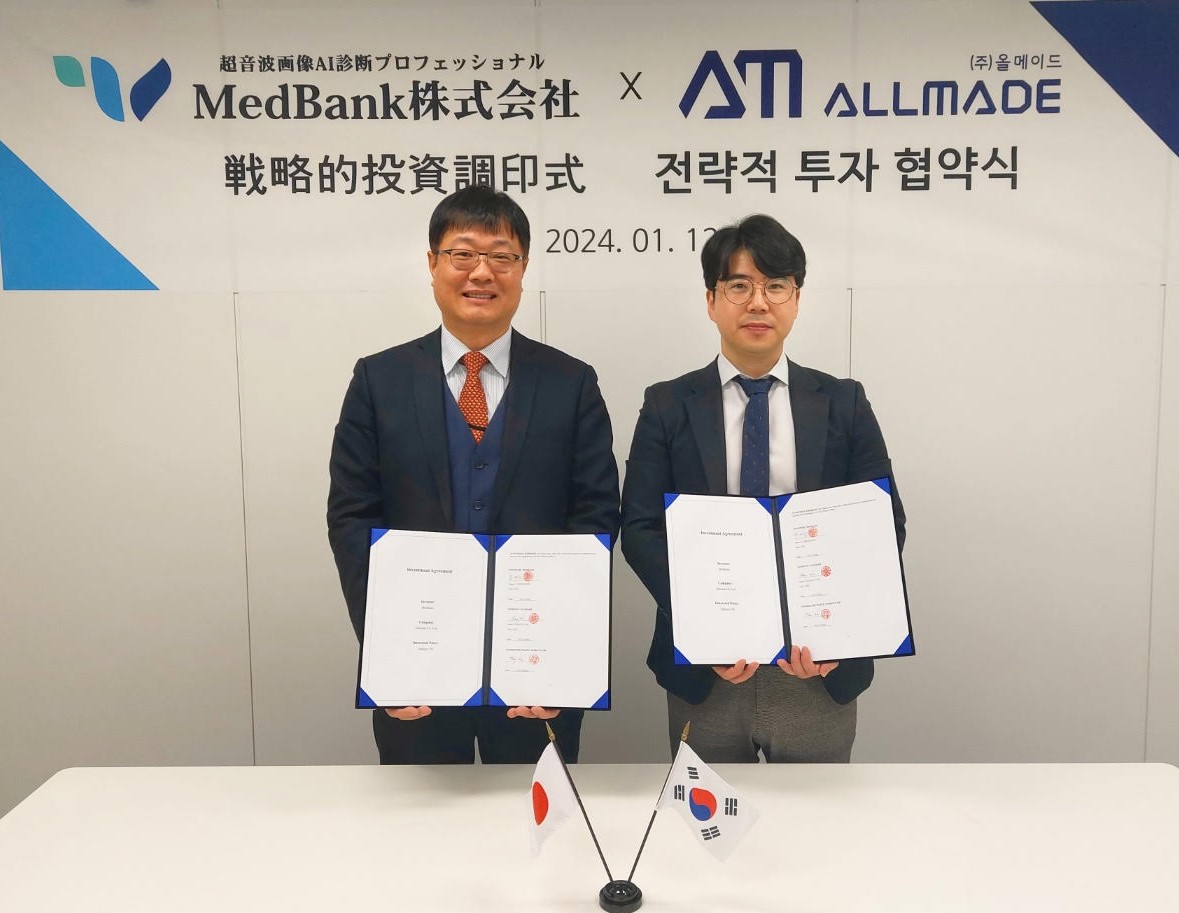 AllMade Corp.と投資契約 – MedBankホールディングス株式会社